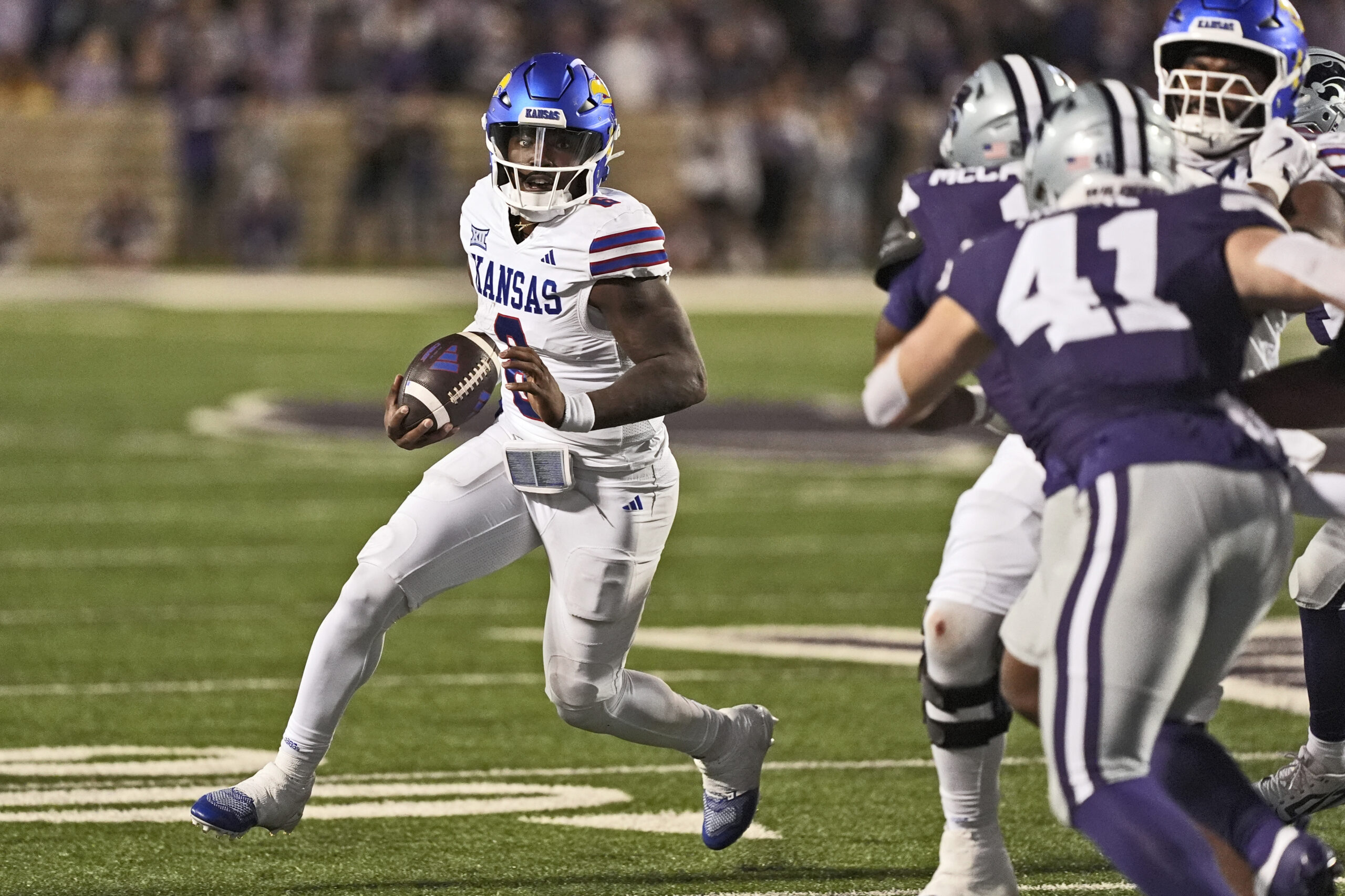 Another year of heartbreak for KU in 29-27 Sunflower Showdown loss ...
